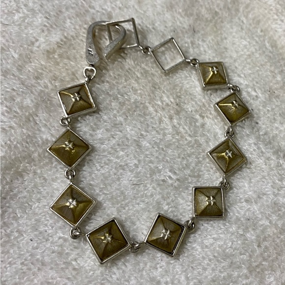 Kenneth Cole | Jewelry | Square Silver Stud Bracelet | Poshmark